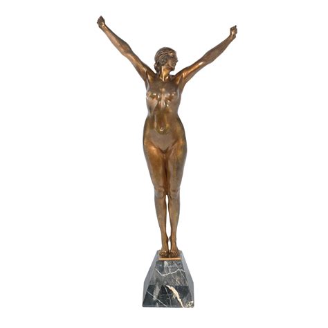 Bonhams Nude Awakening An Art Deco Gilded Bronze Study By Demetre