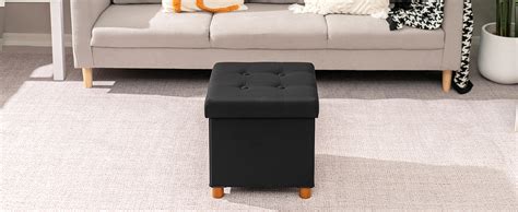 B Fsobeiialeo Storage Ottoman With Tray Foot Stools And