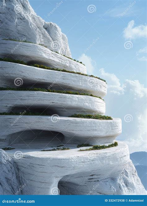 Futuristic Architectural Interior With Curved Lighting Stock Image 326071795