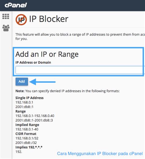 Cara Menggunakan IP Blocker Pada CPanel IDCloudHost