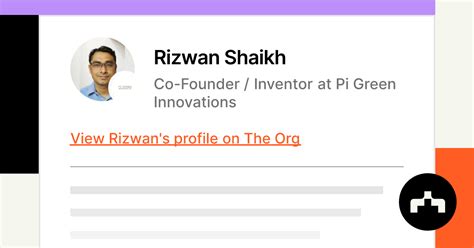 Rizwan Shaikh Co Founder Inventor At Pi Green Innovations The Org