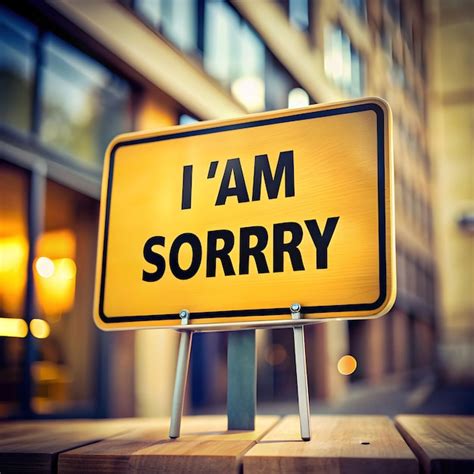 Premium Photo Lettering I Am So Sorry