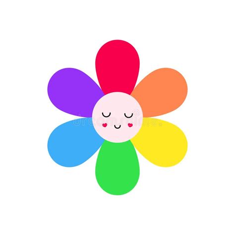 Lgbt Pride Flower Sticker Stock Vector Illustration Of Rainbow 316245994