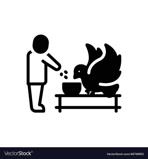 Feeding Royalty Free Vector Image Vectorstock