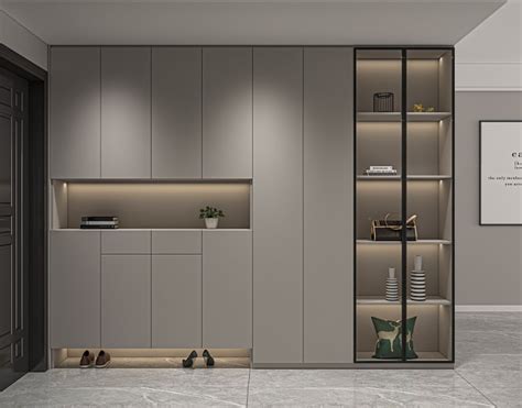 现代鞋柜，玄关柜 室内设计 拓者设计吧