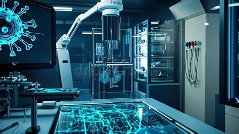 Laboratory Setup Showcasing Advanced Technology For Virus Research And Analysis Stock Video