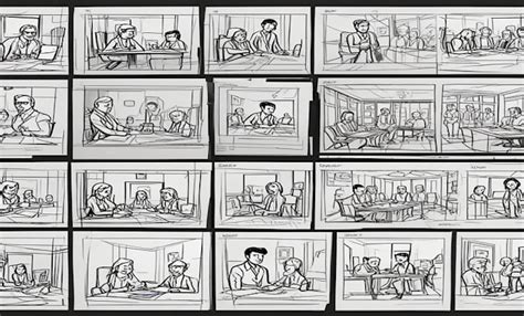 Design A Professional Black And White Storyboard For Your Film Project
