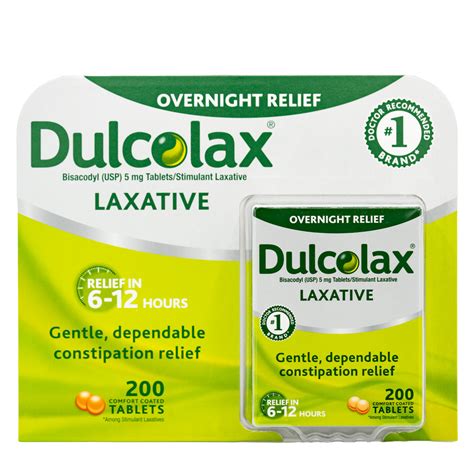 Dulcolax Laxative 200 Tablets Bunnydepot