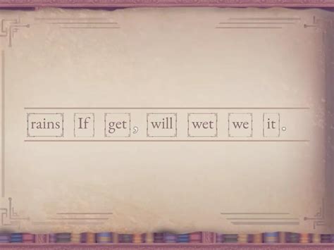 1 Conditional Unjumble