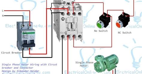 Single Line Diagram Motor Control