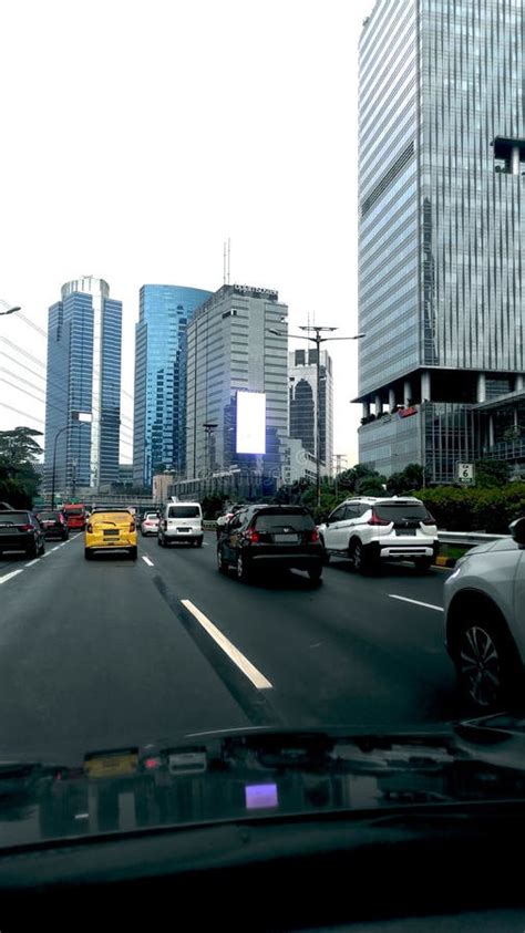 Traffic Density In Big City Editorial Stock Image Image Of Skyline