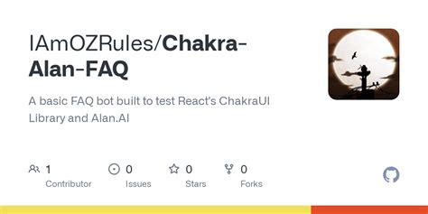 GitHub IAmOZRules Chakra Alan FAQ A Basic FAQ Built To Test React S ChakraUI Library And