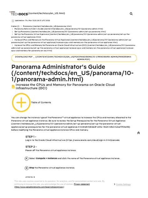 Increase The Cpus And Memory For Panorama On Oracle Cloud