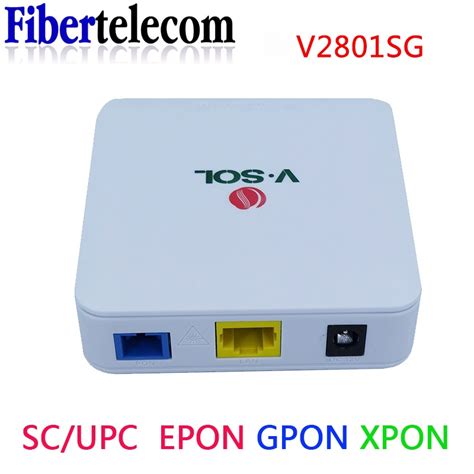 Vsol Ont Vs2801sg Gpon Epon Xpon Ftth Onu Modem 1ge Terminal Pppoe Zte Chip Vs2801se Bridge