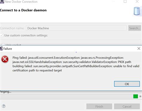Ssl Can Not Connect To Docker Daemon From Eclipse Windows Stack Overflow