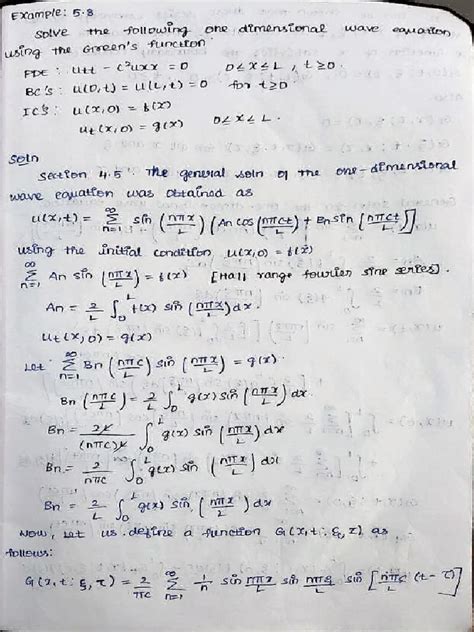 Solve One Dimensional Wave Equation Pdf