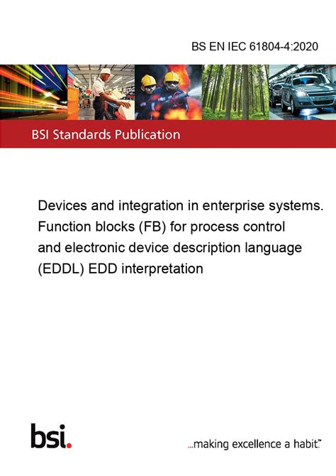 BS EN IEC Devices And Integration In Enterprise Systems Function Blocks FB For