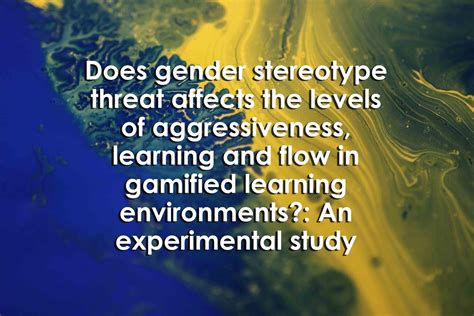 Does Gender Stereotype Threat Affects The Levels Of Aggressiveness