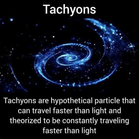 Tachyons Hypothetical Particles Faster Than Light