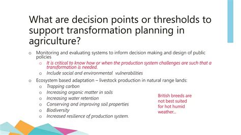 Transformative Adaptation In Agriculture Uruguay Pptx
