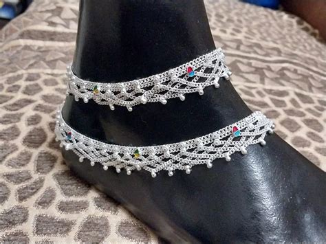 Alloy New Sterling Silver Anklet At Rs 130 Piece In New Delhi Id