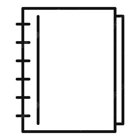Notebooks Outline Vector PNG Vector PSD And Clipart With Transparent Background For Free