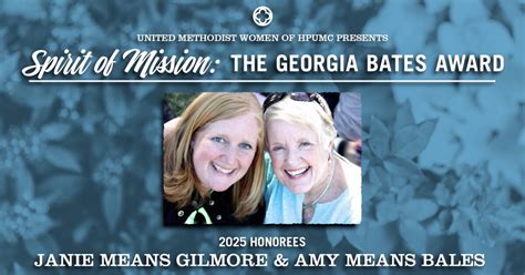 Spirit Of Mission Mother Daughter Duo Honored As Georgia Bates Award