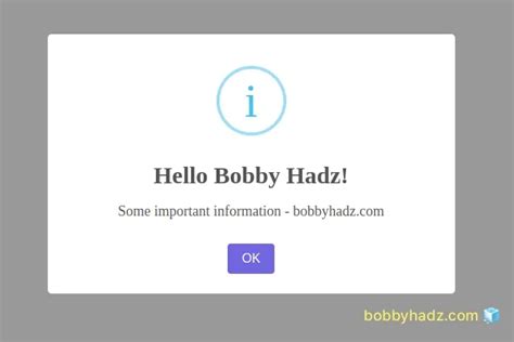 how to edit the title of an alert box in javascript bobbyhadz