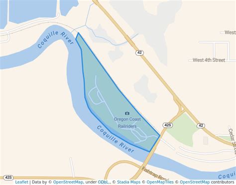 Penny Sturdivant Park In Coquille Map And Routes