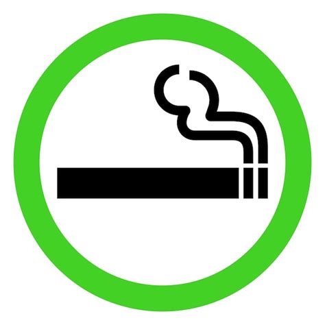 Premium Vector Vector Smoking Area Sign Illustration