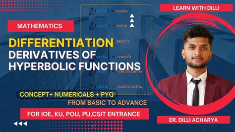 2 Derivative Of Hyperbolic And Inverse Hyperbolic Functions In Nepali L