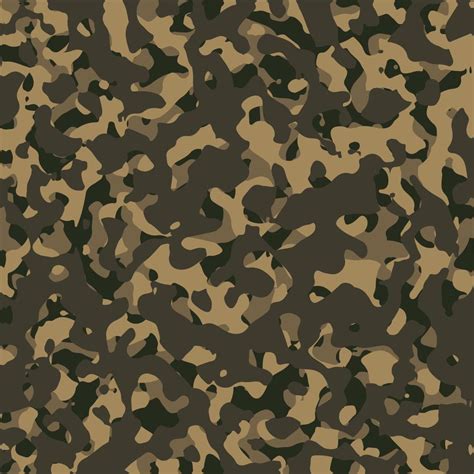 Army Camouflage Vector Seamless Pattern Texture Military Camouflage