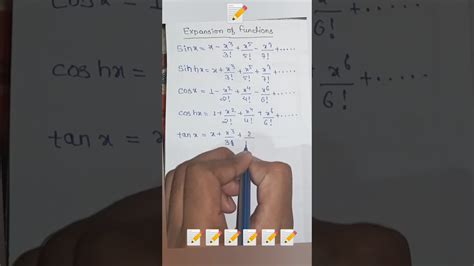 Expansion Of Functions Taylors And Maclaurins Series Sin Cos Tan Engineeringmaths Youtube
