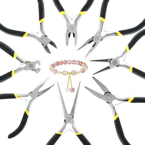 Juego De 8 Alicates De Joyería Kit De Herramientas Profesionales Para