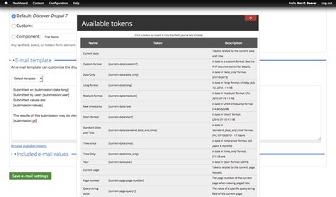 Token Use For Custom Webform Emails Osu Drupal 7 Web Technology Training Oregon State