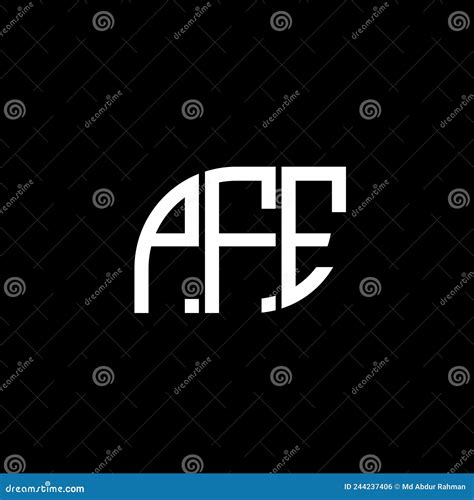Pfe Letter Logo Design On Black Background Pfe Creative Initials Letter