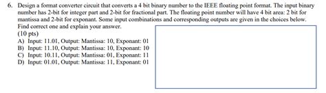 solved 6 design a format converter circuit that converts a