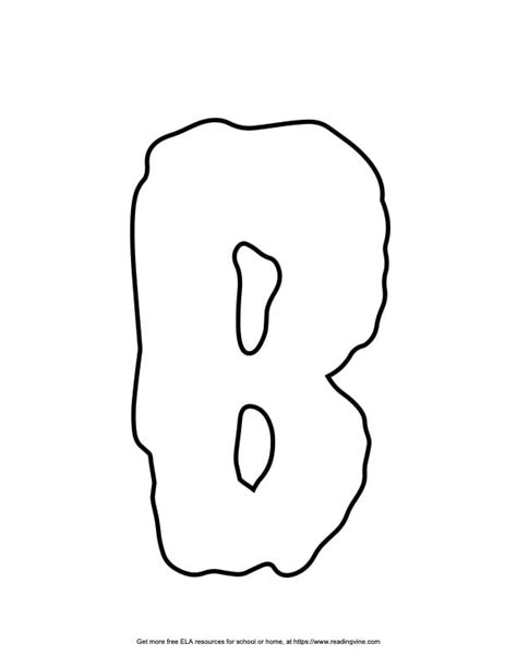 Capital B Bubble Letter