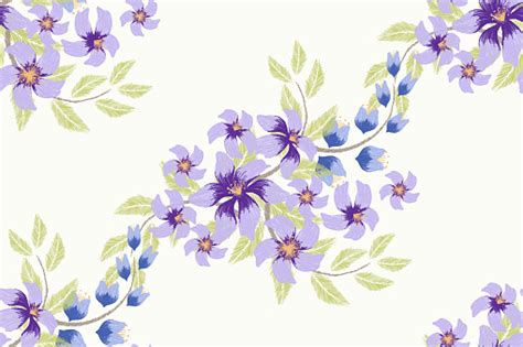 꽃 원활한 패턴 손 그리기 자수 장식 카드 선물 포장지 벽지 및 직물 직물을 위한 배경 테두리 템플릿을 위한 파스텔 색상 디자인 0명에 대한 스톡 벡터 아트 및 기타 이미지