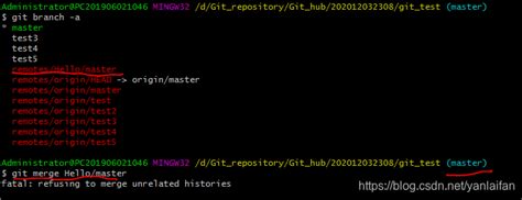 Git操作 合并两个不同仓库分支git Merge不同的仓库分支 报错 Csdn博客