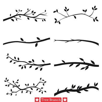 Tree Branch Outline Vector Art Icons And Graphics For Free Download