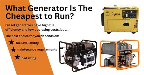 What Generator Is The Cheapest To Run Expert Pick And Hacks
