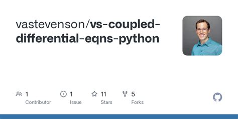 Github Vastevensonvs Coupled Differential Eqns Python