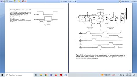 Solved Consider The Dram Circuit Shown In Figure 1045 ﻿in