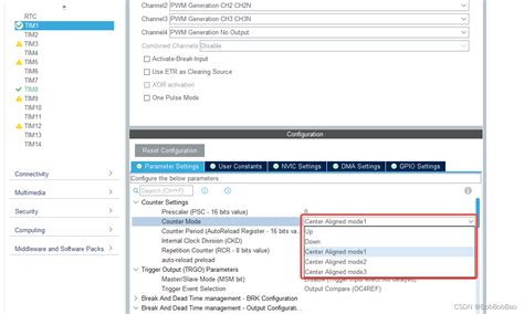Stm32 Pwm 计数器模式和对齐stm32 Pwm中心对齐 Csdn博客