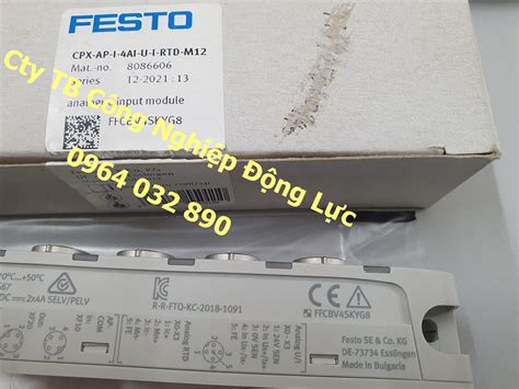 Mô đun Analogue Festo Cpx Ap I 4ai U I Rtd M12 8086606 Nhập Khẩu Chính Hãng