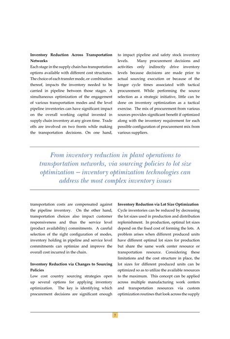 Infosys Inventory Optimization Techniques White Paper Pdf