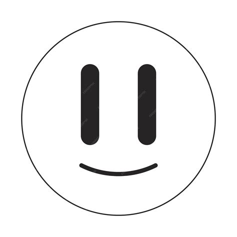 Premium Vector Surreal Emoji Flat Monochrome Isolated Vector Object Psychedelic Emoticon