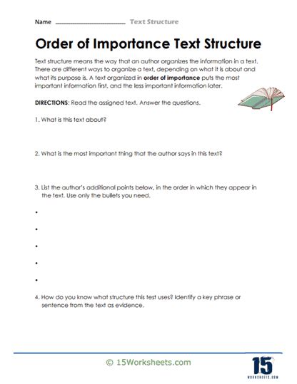 Text Structure Worksheets 15