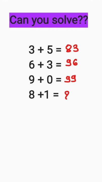 Viral Mathproblems Shortsfeed Mathtrick Mathematicschallenge
